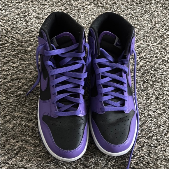 Nike | Shoes | Nike Purple And Black Hightop Sneakers | Poshmark